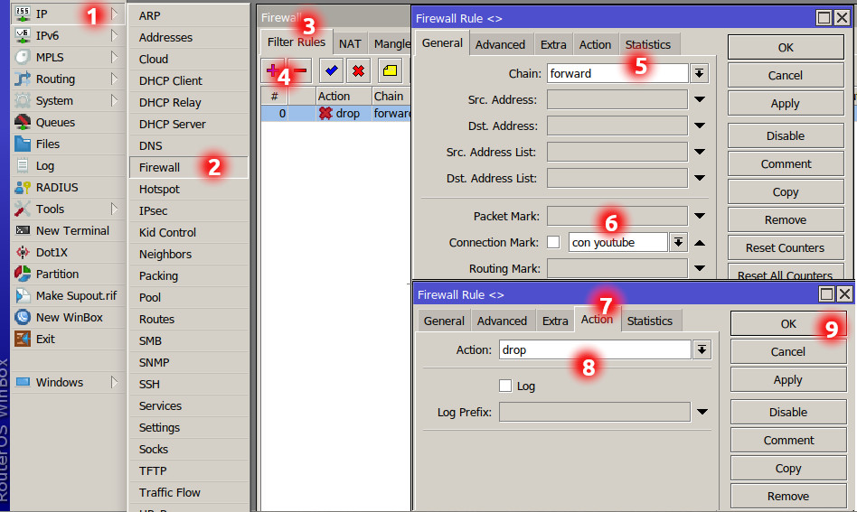 Cara Blokir Aplikasi, Situs Web & Game Di Mikrotik