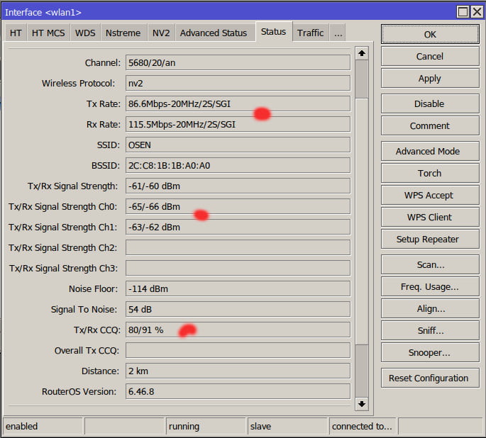 Cara Pointing Radio Wireless (PtP & PtMP)
