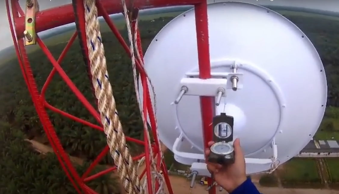 Cara Pointing Radio Wireless (PtP & PtMP)